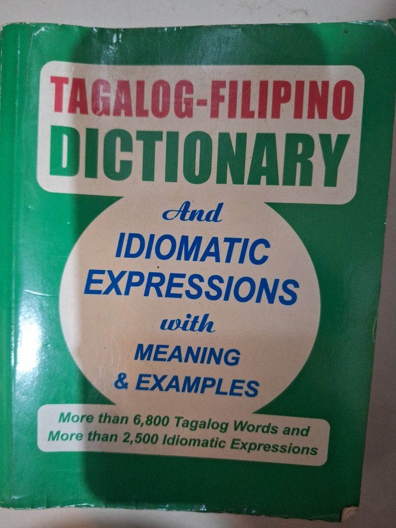 Tagalog-Filipino Dictionary and Idiomatic Expressions with Meaning and Examples, Hobbies & Toys ...