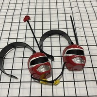 Talkie Walkie Mighty Morphin Power Rangers Red Merah Untested, Toys ...