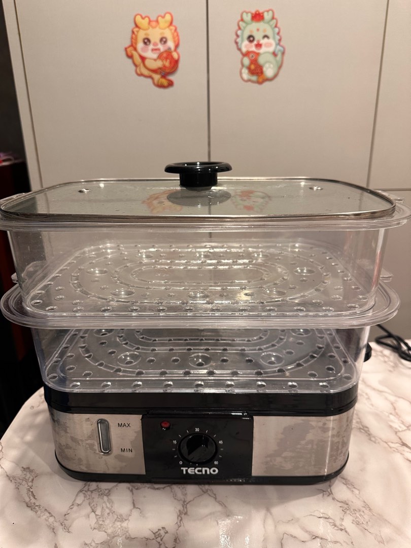 Tecno 2-tier steamer. Can steam a whole fish, TV & Home Appliances ...