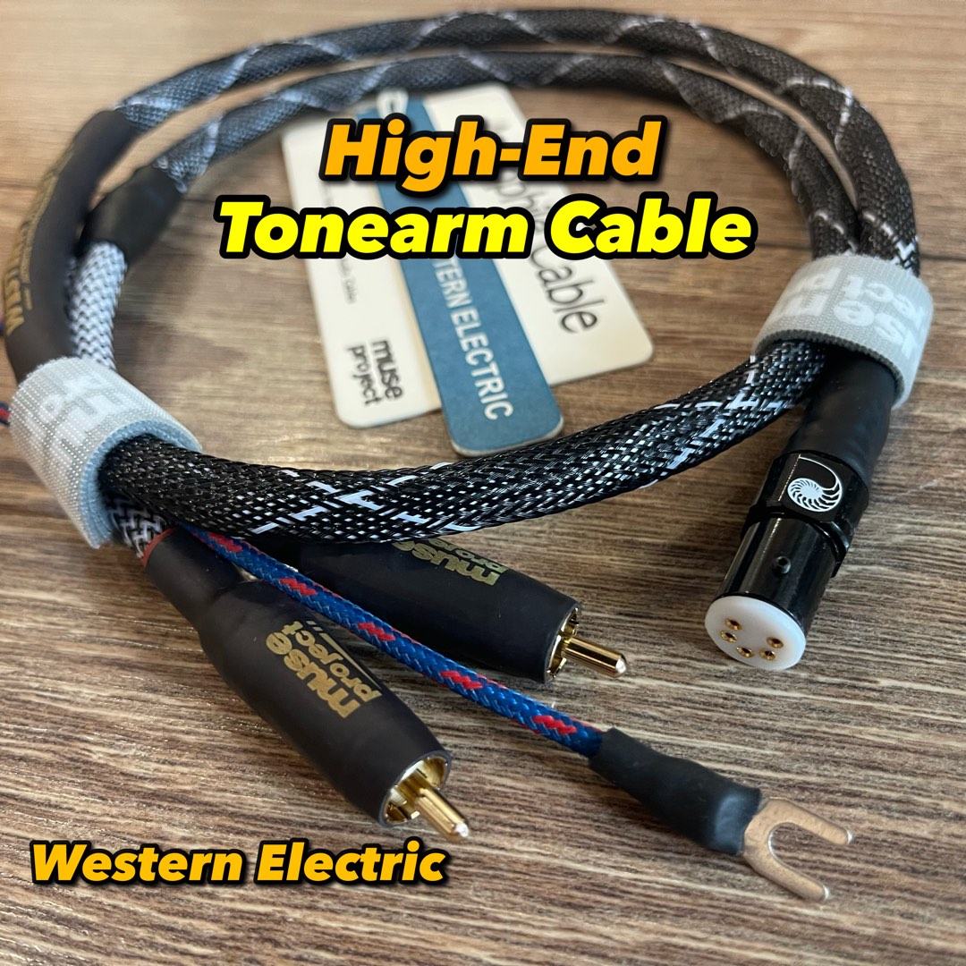 Tonearm Cable •Cardas 5pin Din to 2 RCAs•Vintage NOS Western Electric ...