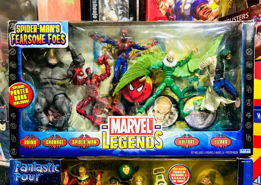 TOYBIZ 6" MARVEL LEGENDS SPIDER MAN'S FEARSOME FOES BOX SET, Hobbies ...