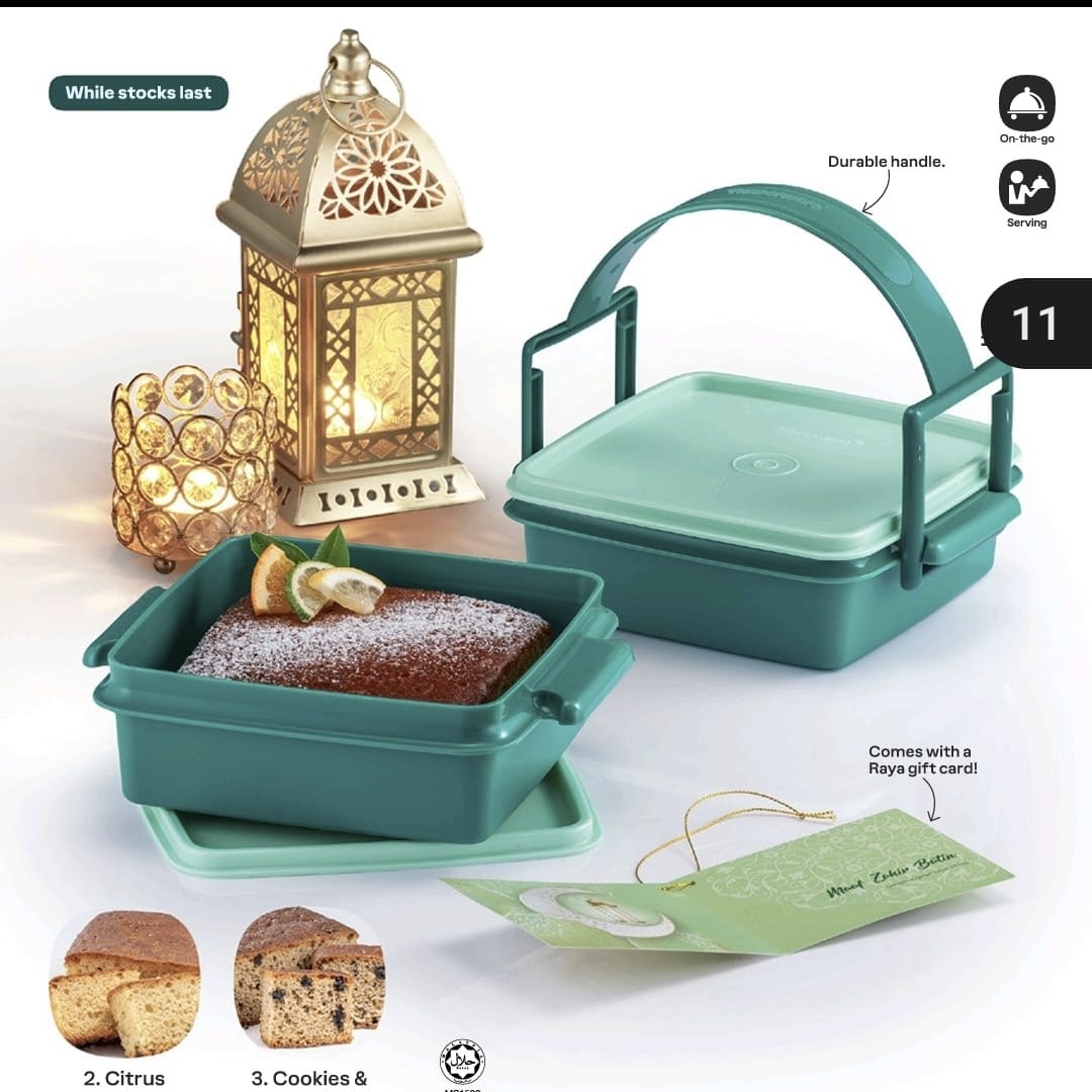 Tupperware Raya Gift Set Small Goody Box (without cake), Furniture ...