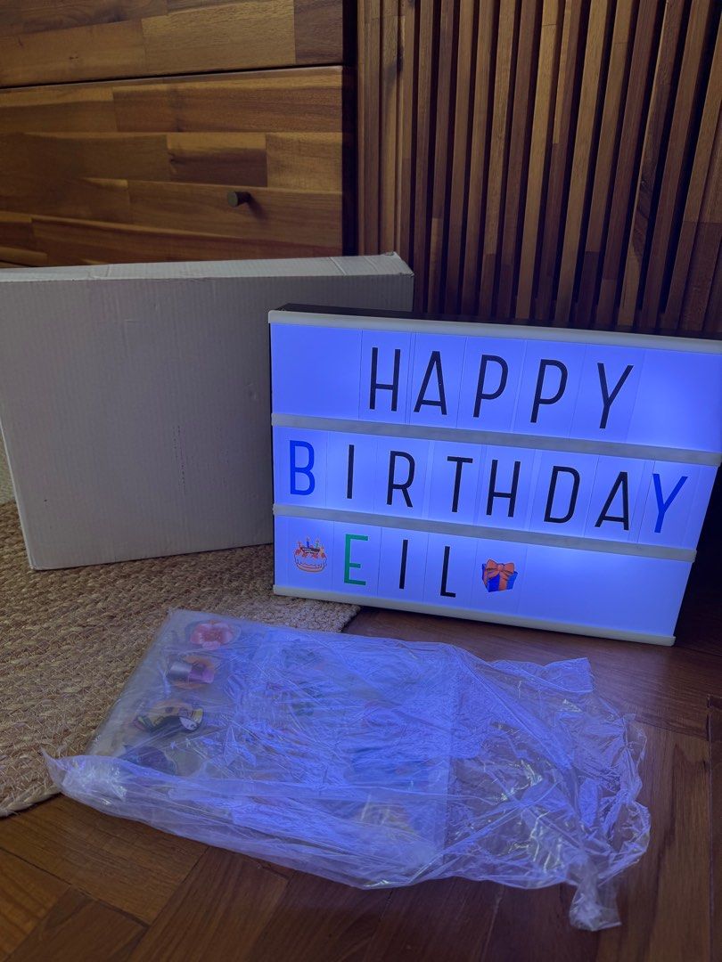 TYPO Light Box LED Combination Party Deco Wedding Decor Signpost ...