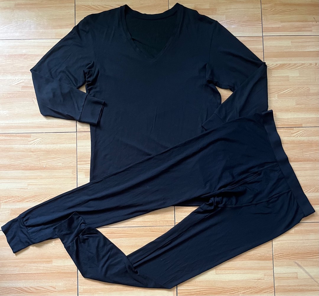 Uniqlo men's heattech inner leggings & extrawarm inner longsleeves, Men ...