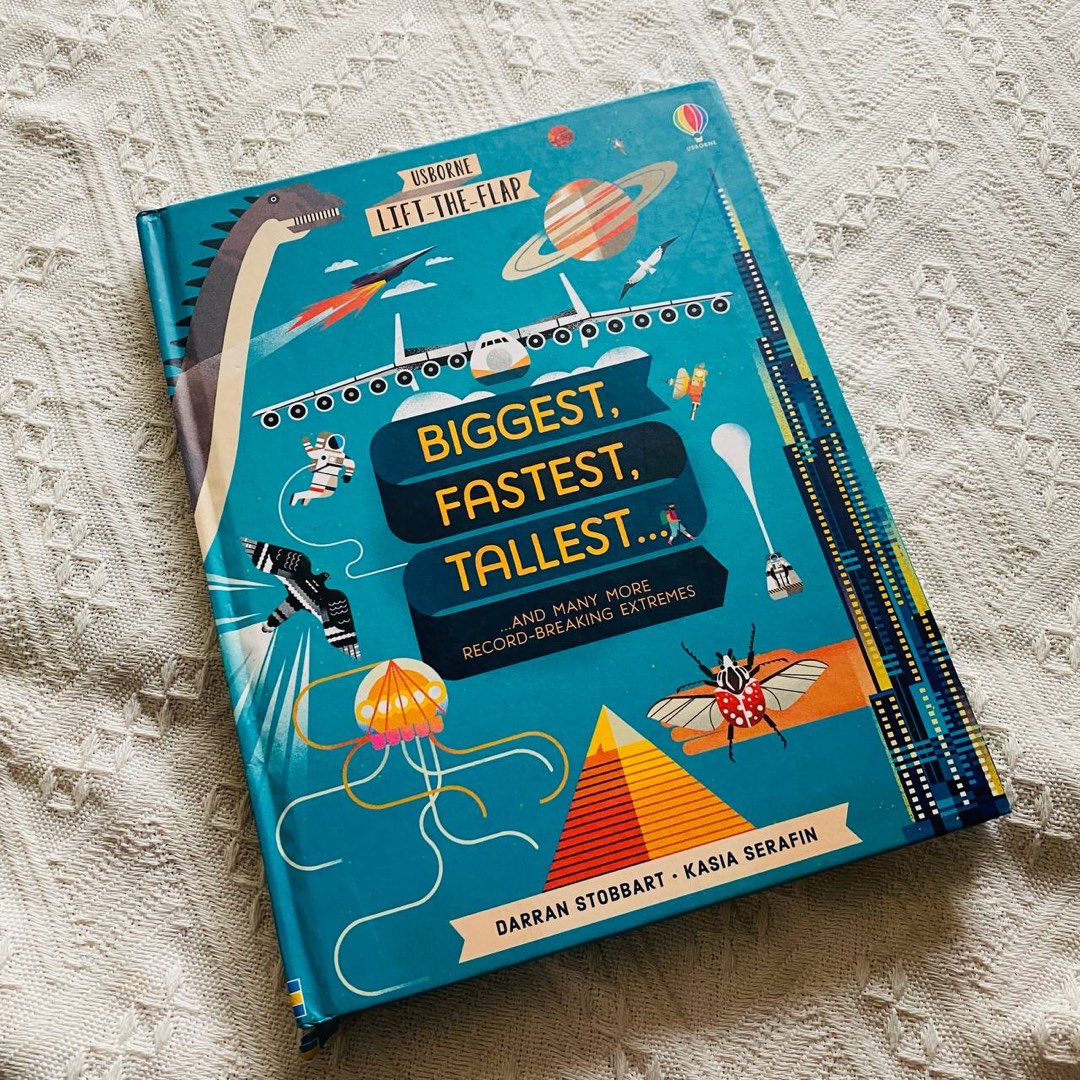 Usborne Lift The Flap Biggest Tallest Fastest | Children book >> Defect ...