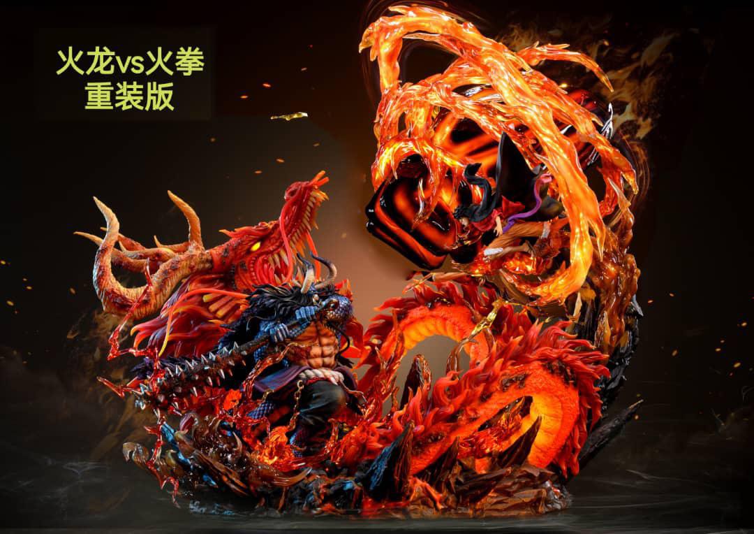 Ventus Studio - Fire Fist Luffy vs Fire Dragon Kaido, Hobbies & Toys ...