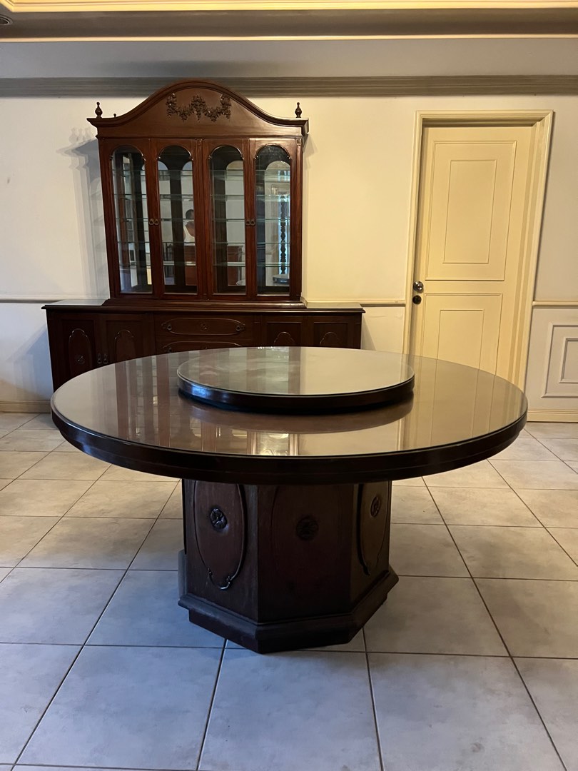 Vintage Narra Dining Table, Furniture & Home Living, Furniture, Tables ...