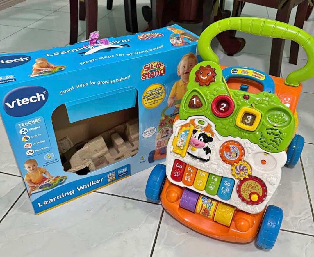 VTech First Steps Learning Walker for 6 months+, Babies & Kids, Infant ...