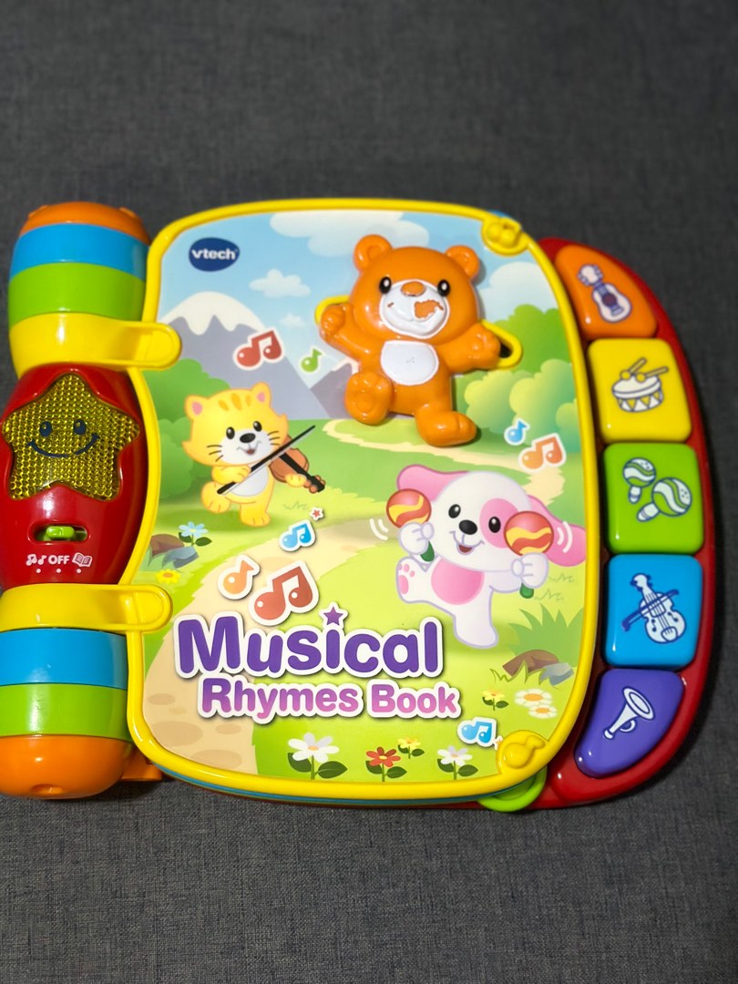 VTech Musical Rhymes Book, Babies & Kids, Infant Playtime on Carousell