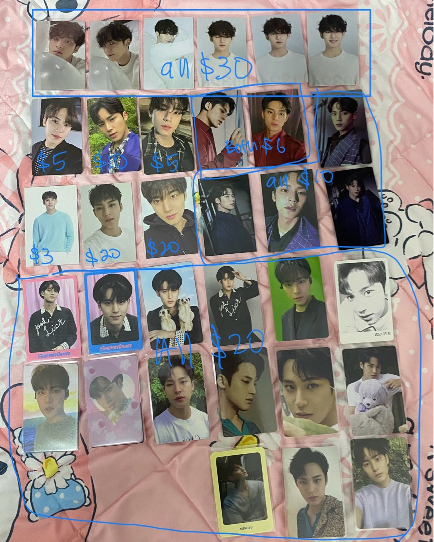 wts mingyu and svt seventeen pcs, Hobbies & Toys, Memorabilia ...