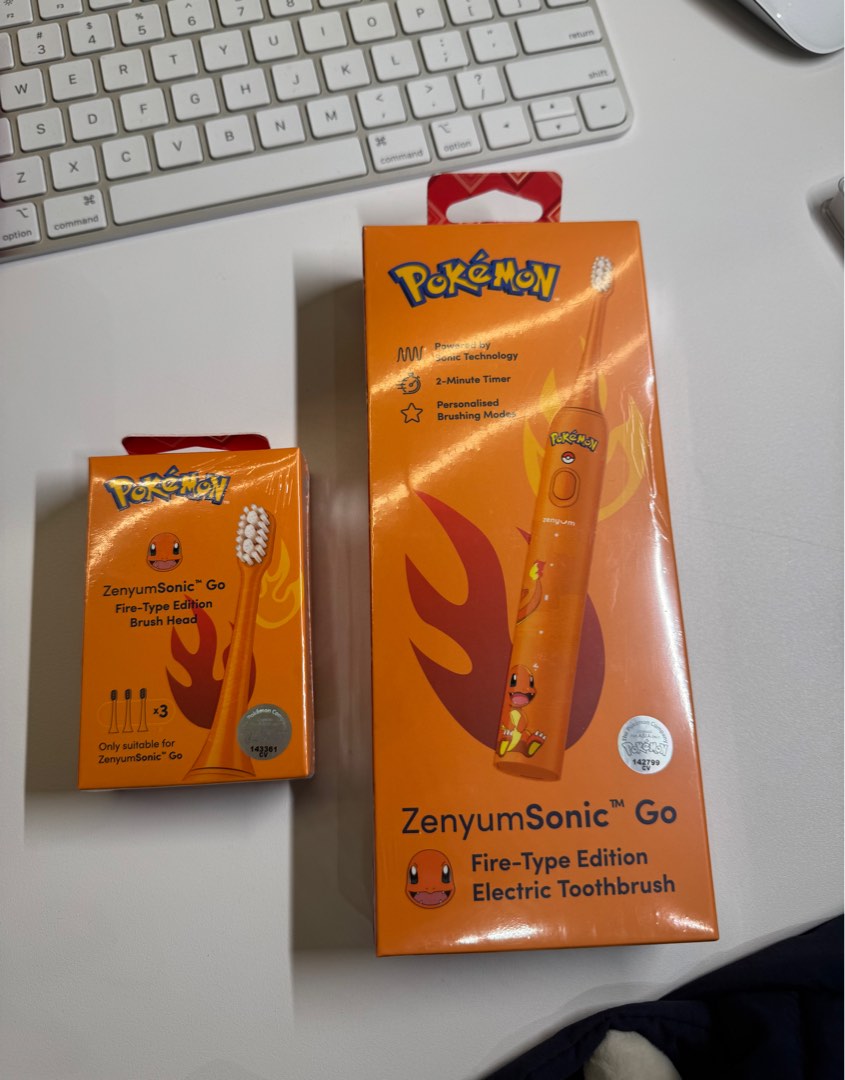 zenyum sonic go pokemon charmander orange electric toothbrush with ...