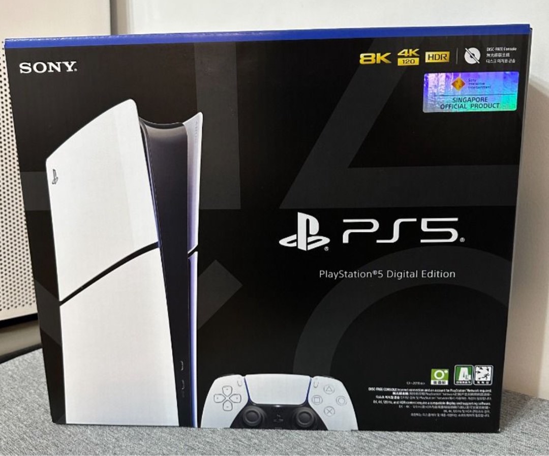 1 Day Old (PS5) Playstation 5 Slim Digital Edition, Video Gaming, Video ...