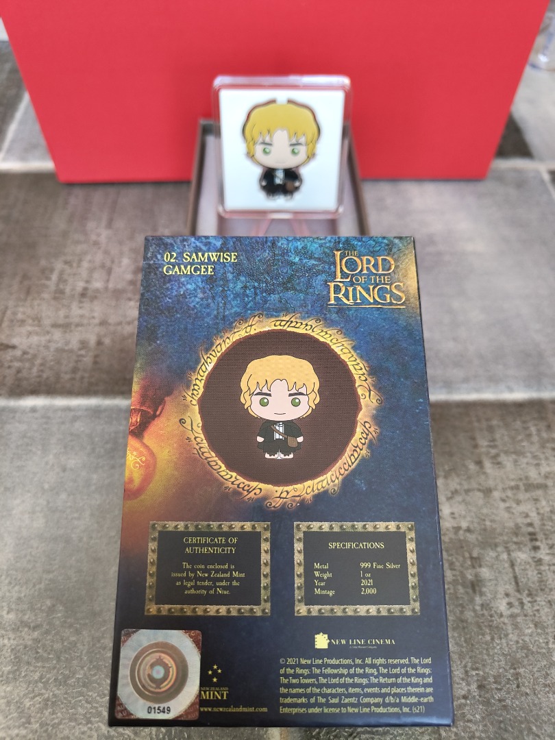 2021 Niue $2 Lord Of The Rings Chibi Coin Series"Samwise Gamgee" 1oz ...