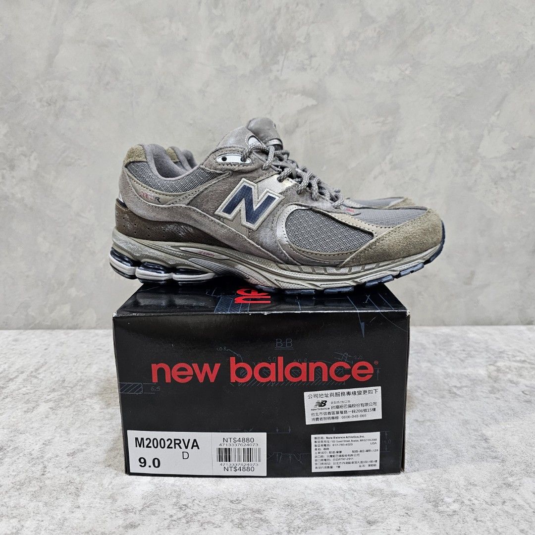 [二手] US9 New Balance 2002RVA 作舊鐵灰 M2002RVA, 他的時尚, 鞋類, 運動鞋、球鞋在旋轉拍賣