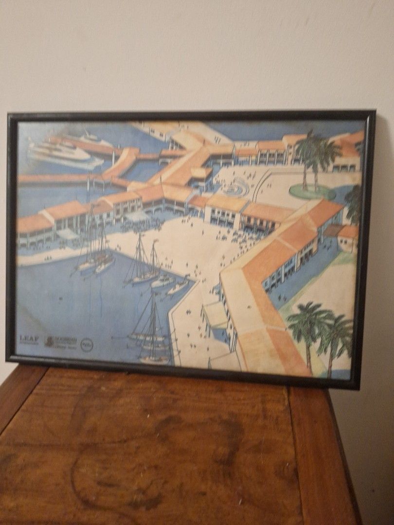 Artistic proposal for a typical European Marina by unknown artist in ...