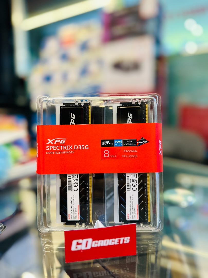 ADATA 16GB (8GBx2) 3200MHz Spectrix D35G DDR4 RAM Memory Black PC4-25600 CL 16-20-20 AX4U3200 ...