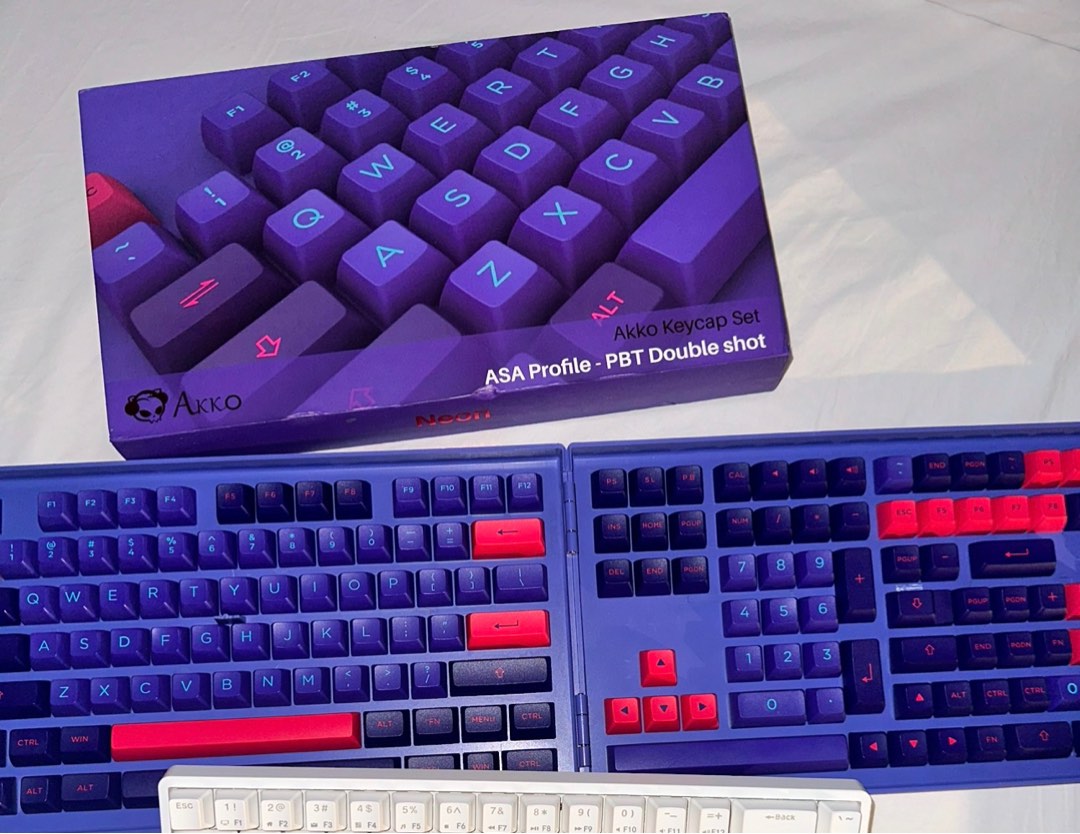 Akko Keycap Set(purple colorway), Computers & Tech, Parts & Accessories, Computer Keyboard on ...