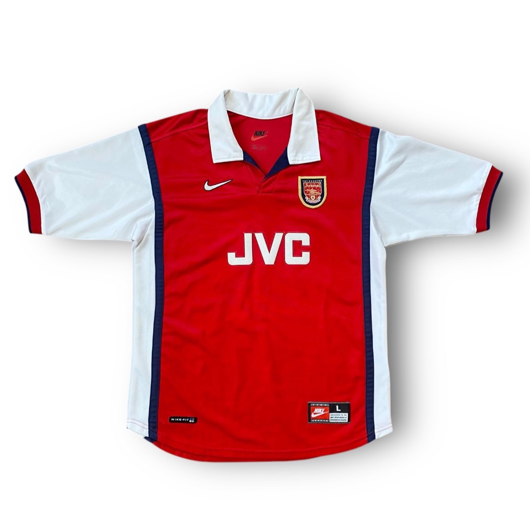 Arsenal 1998/99 Home Jersey ( Pit 18.5 ), Men's Fashion, Activewear on ...