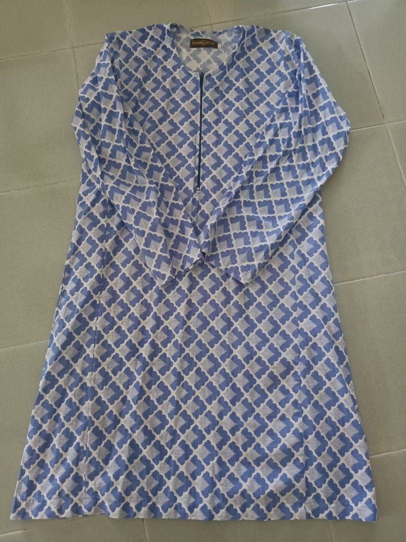 Baju Kurung Color Blast, Women's Fashion, Muslimah Fashion, Baju Kurung ...