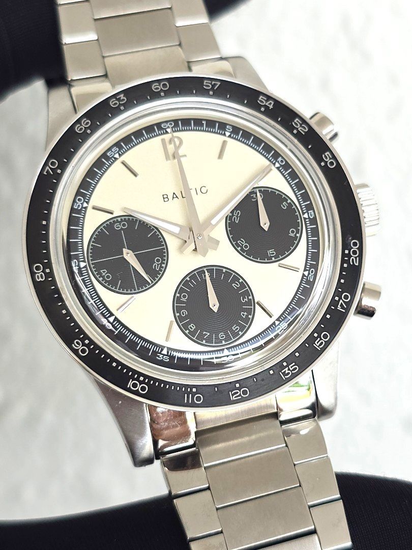 BALTIC TRICOMPAX CHRONOGRAPH PANDA TRI COMPAX CHRONO NOT REVERSE PANDA ...