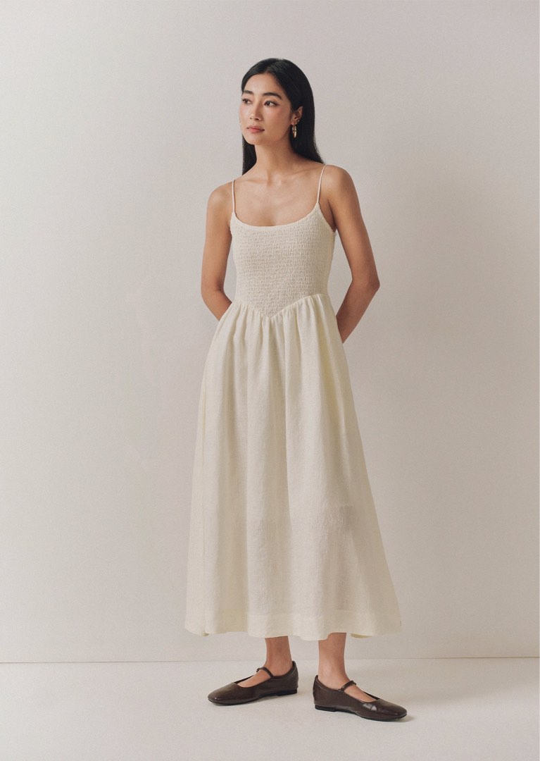 BNWT Doris Midi in Ivory, Women's Fashion, Dresses & Sets, Dresses on ...