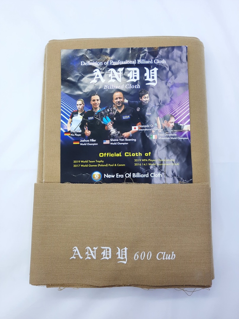 BROWN ANDY 600 BILLIARD CLOTH, Sports Equipment, Sports & Games ...