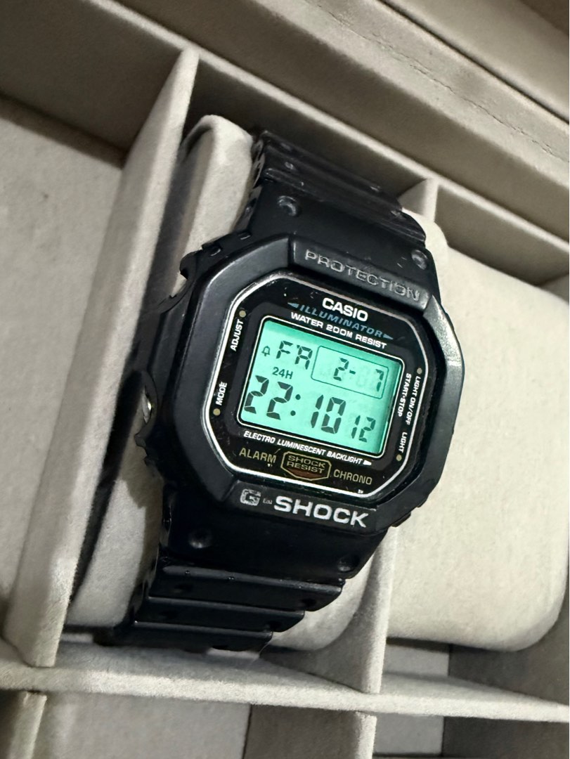 Casio G-Shock DW-5600E with electro-luminescence., Men's Fashion, Watches & Accessories, Watches ...
