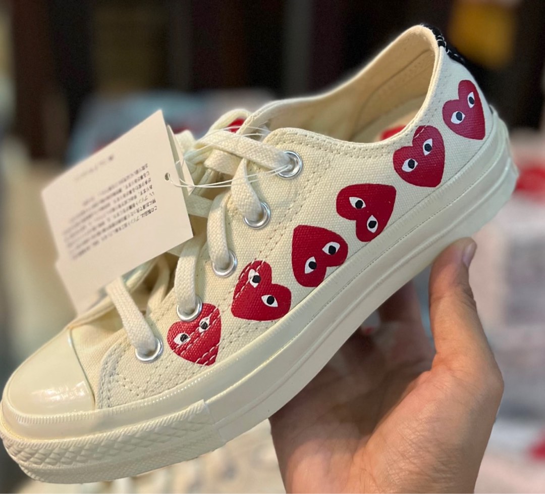 Converse x CDG Multiheart 22cm 5w, Women's Fashion, Footwear, Sneakers ...