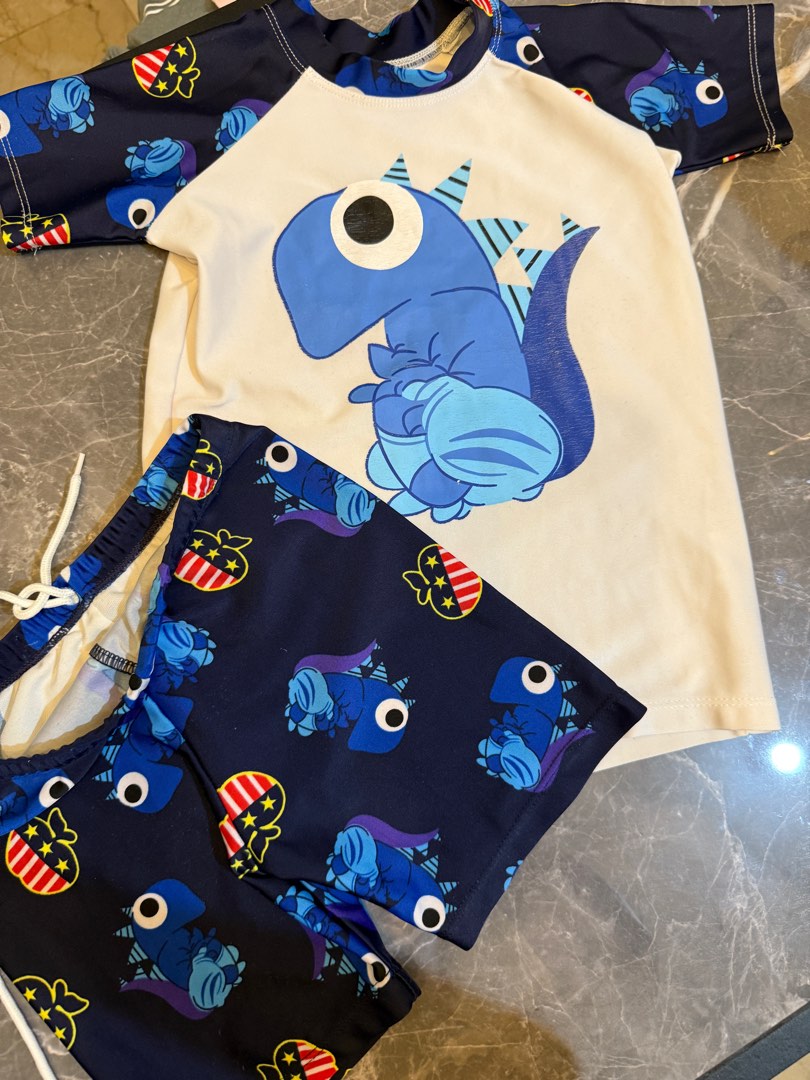 Cute drahon Rash Guard set, Babies & Kids, Babies & Kids Fashion on ...