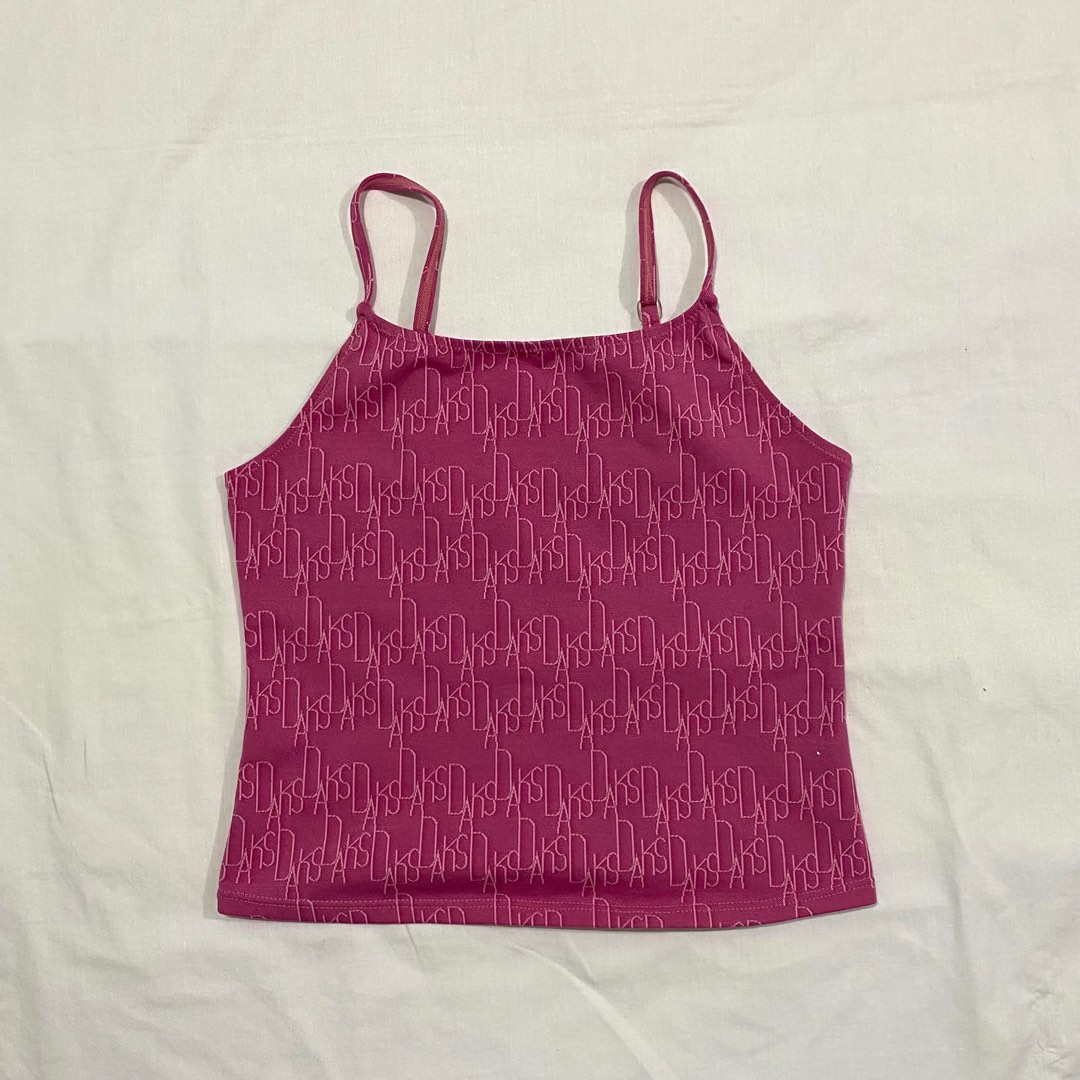 DAKS pink cami top, Women's Fashion, Tops, Sleeveless on Carousell