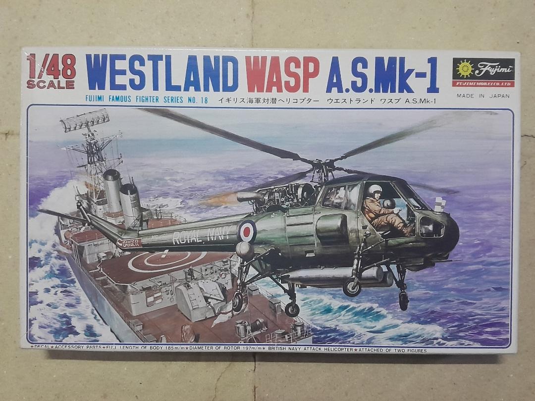 FUJIMI 1/48 Scale Royal Navy WESTLAND WASP A.S. Mk-1 Plastic Model Kit ...
