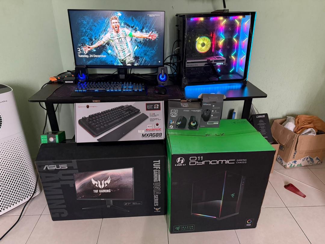 Full set gaming pc, Computers & Tech, Desktops on Carousell