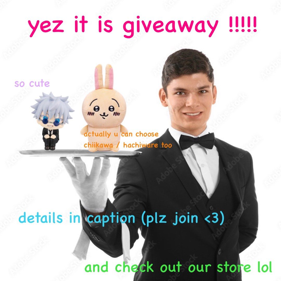 [GIVEAWAY] CHIIKAWA & JUJUTSU KAISEN GOJO LOOKUP HACHIWARE USAGI ...