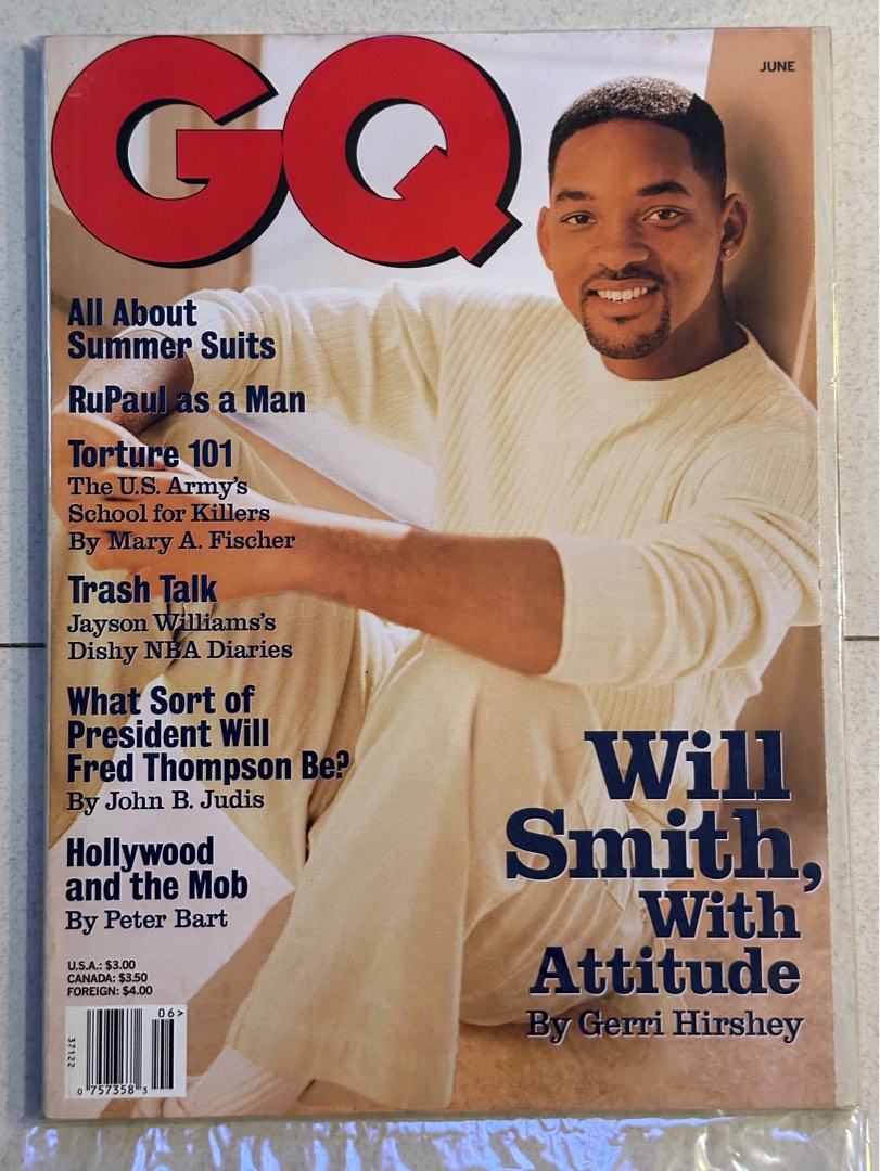 GQ Magazine June 1997 Will Smith, Hobbies & Toys, Books & Magazines ...