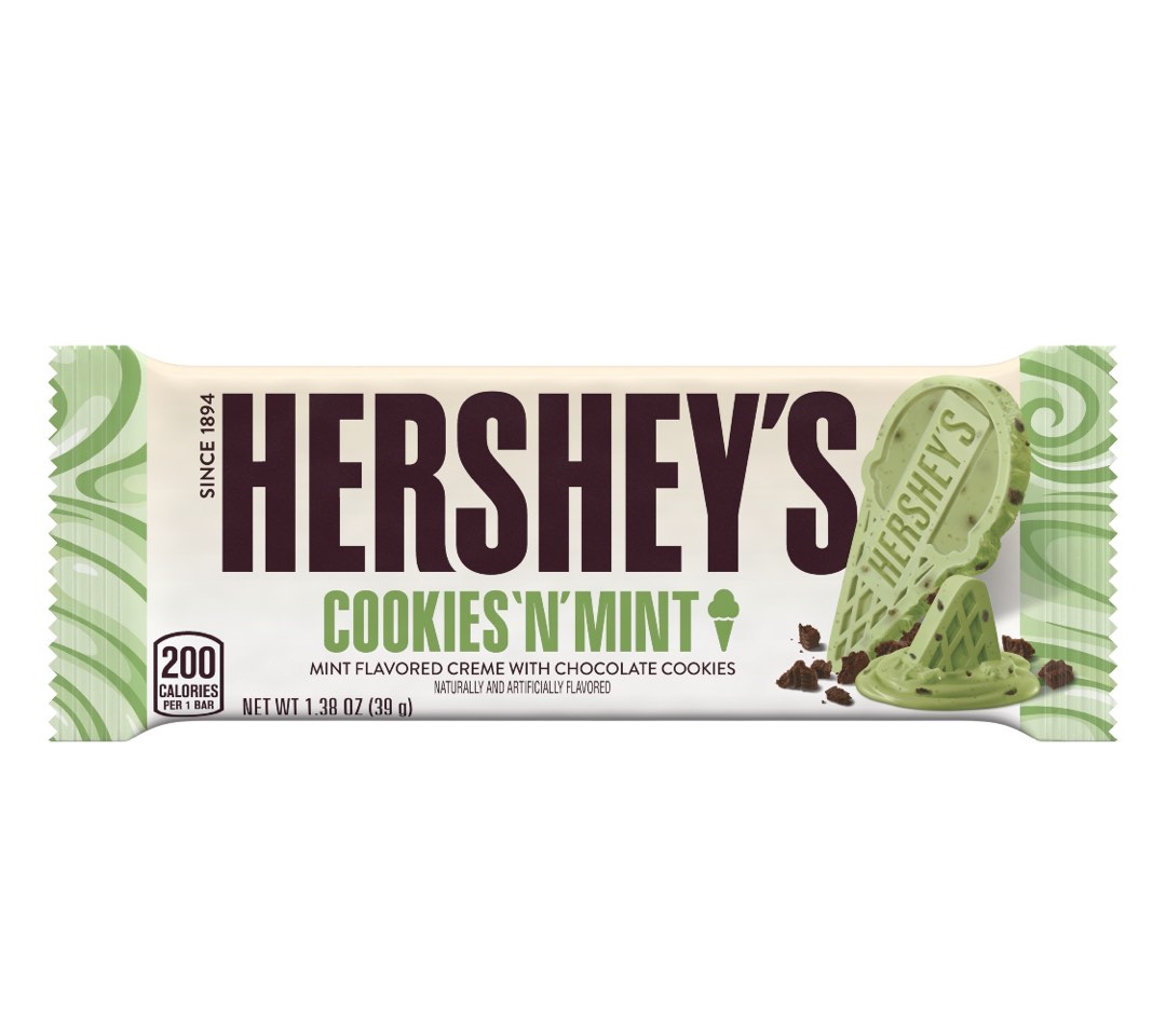 Hershey’s cookie n’ mint chocolate 薄荷曲奇朱古力, 嘢食 & 嘢飲, 包裝食物&即食食物 - Carousell