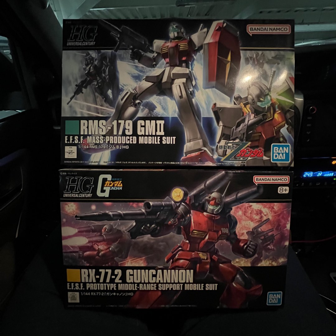 HG Guncannon & GM Kits, Hobbies & Toys, Toys & Games on Carousell