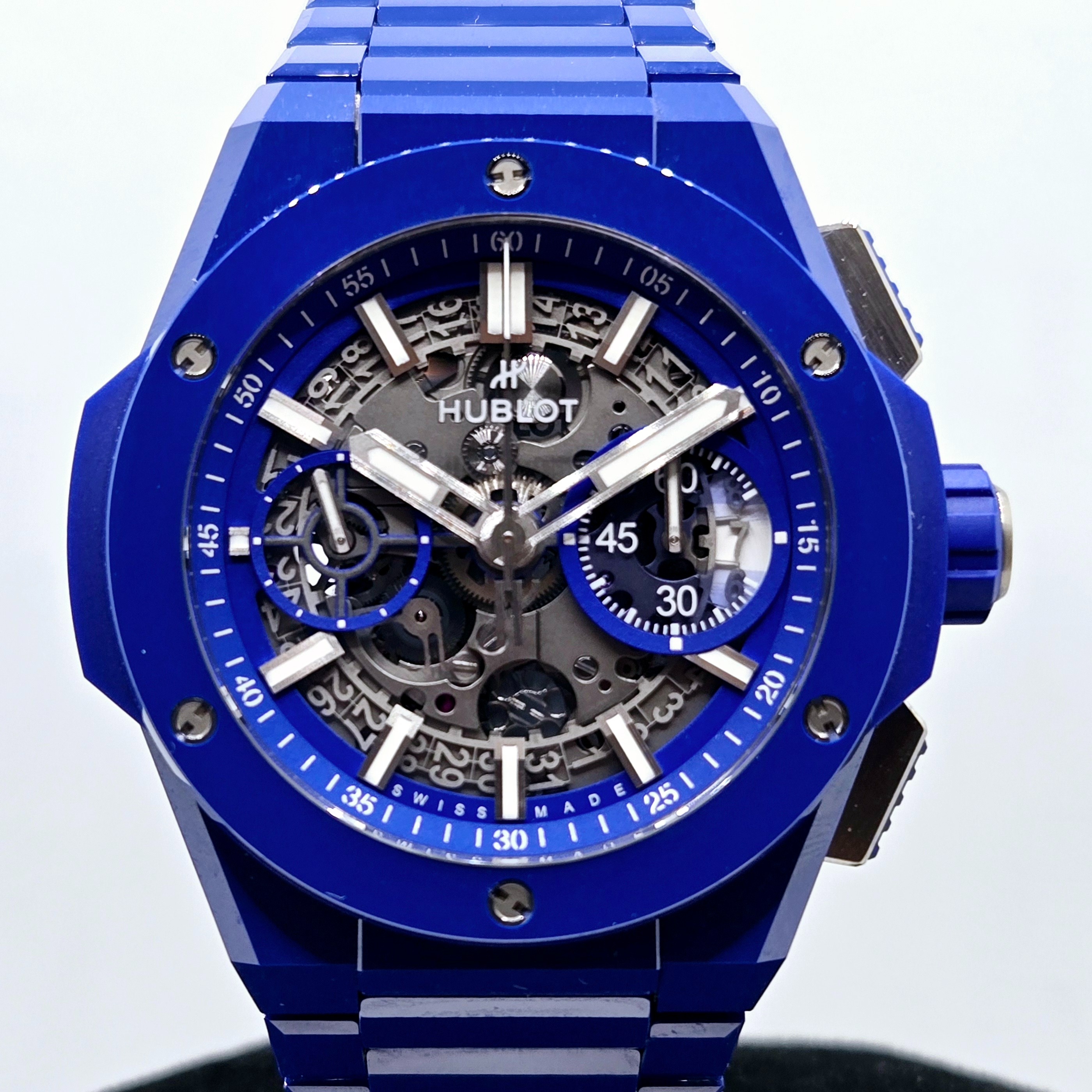 Hublot Big bang Integrated Blue Indigo Ceramic Limited Edition (451.EX.5129.EX), Luxury, Watches ...