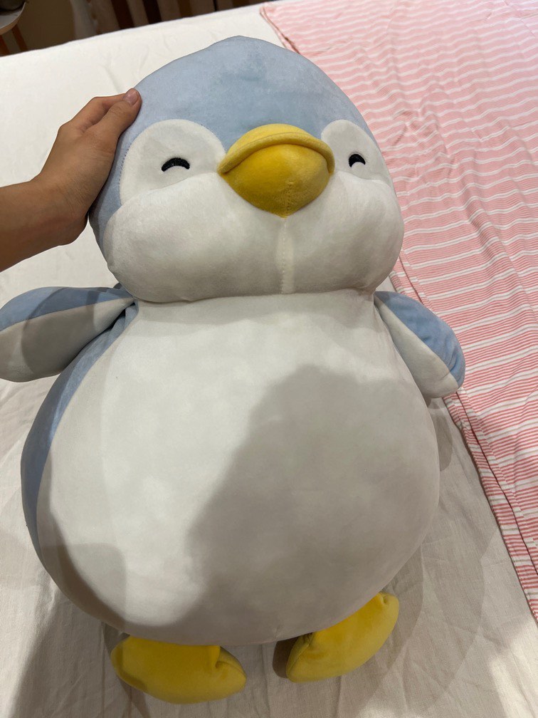Huge miniso penguin plushie (blue), Hobbies & Toys, Toys & Games on ...