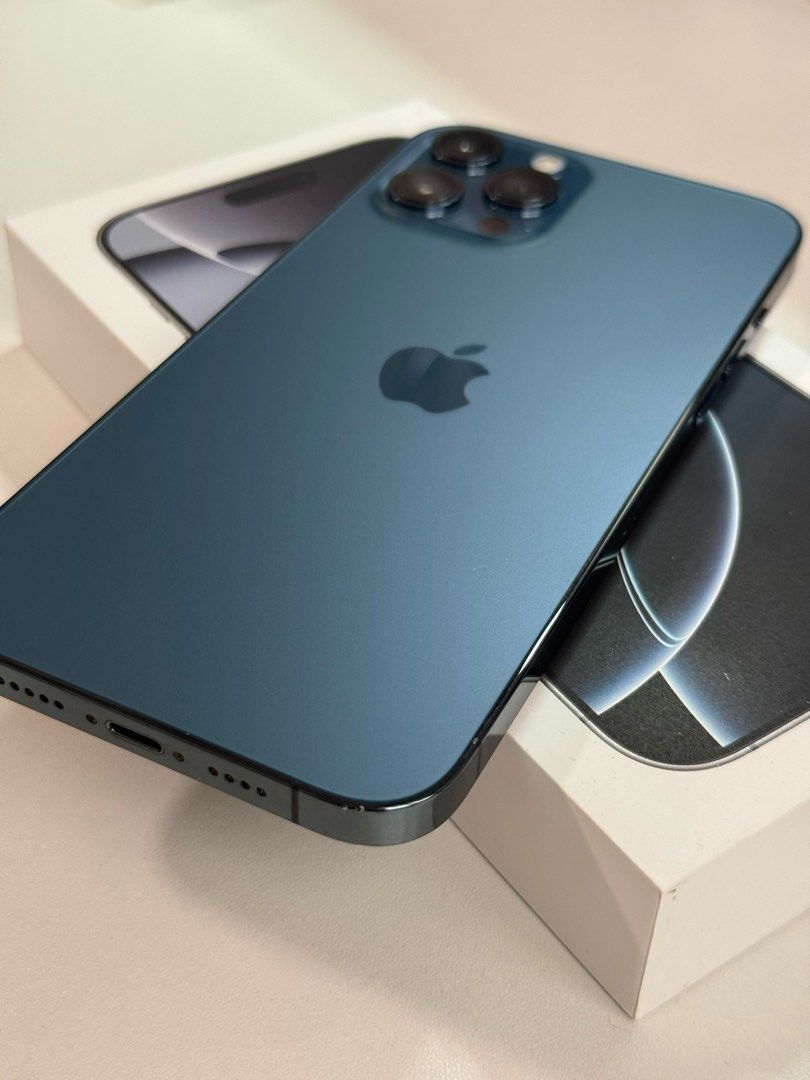 iPhone 12 Pro Max Pacific Blue 128GB, Mobile Phones & Gadgets, Mobile ...