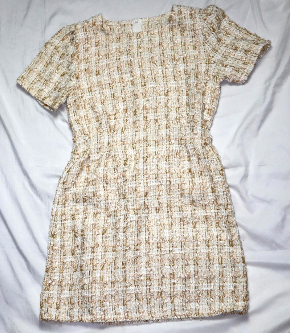 korean tweed dress, Women's Fashion, Dresses & Sets, Dresses on Carousell
