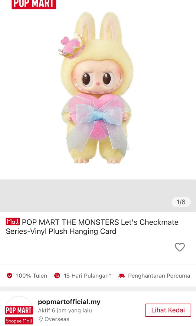 Labubu lets checkmate, Hobbies & Toys, Toys & Games on Carousell