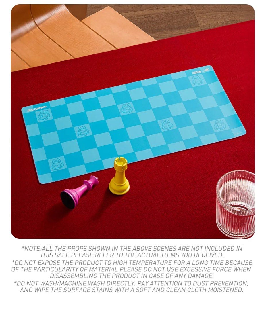 Labubu The Monsters Let’s Checkmate Series Computer Desk Mat (Popmart ...