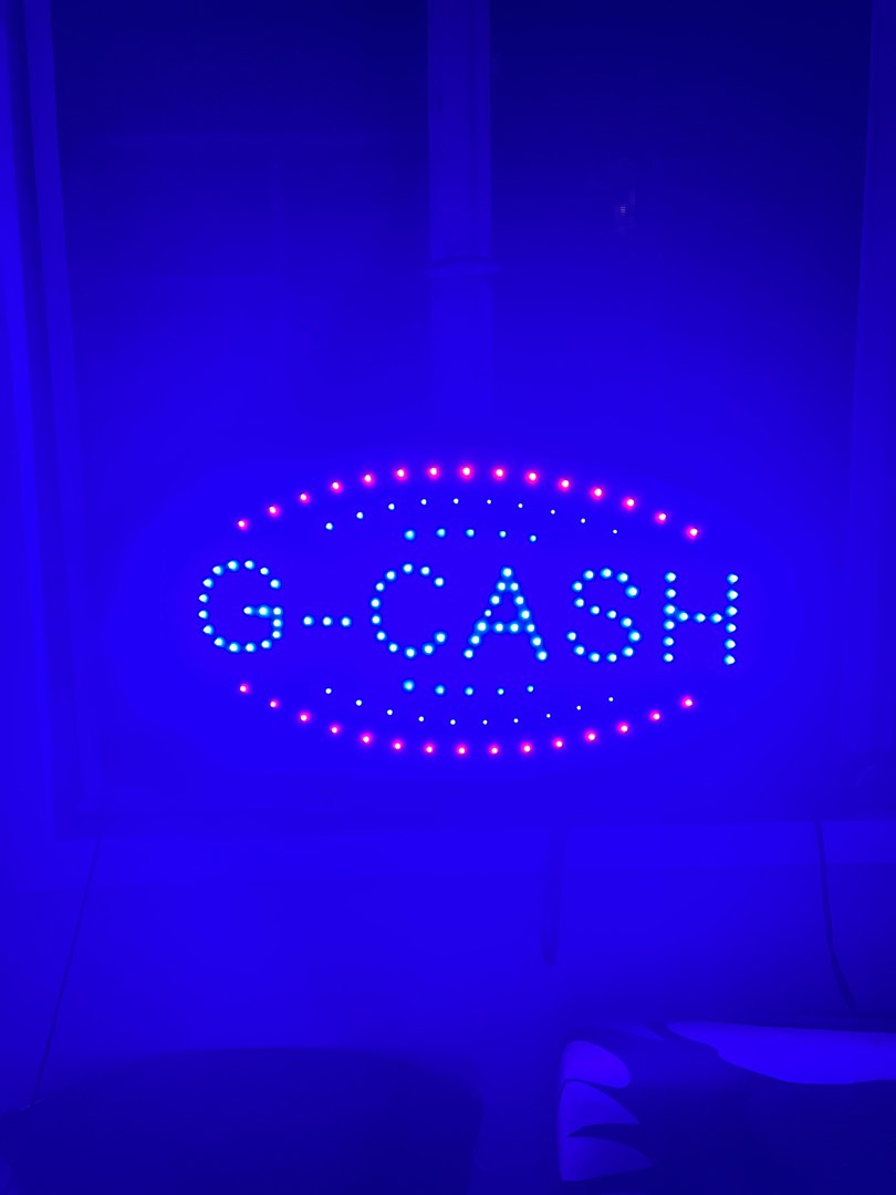 LED Light GCash Sign, Furniture & Home Living, Lighting & Fans ...