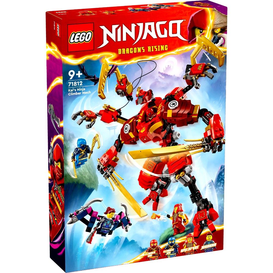 Lego Ninjago Dragons Rising 71812 Kai's Ninja Climber Mech ( Includes 4 ...