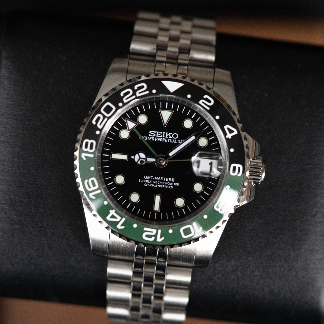 [Mod] SEIKO WATCH MOD Sprite GMT Master II 40mm, Men's Fashion, Watches ...