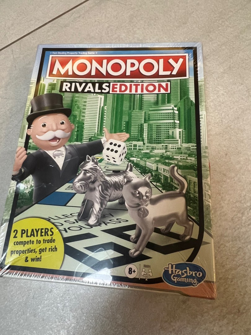 Monopoly 大富翁 rivals edition 二人版, 興趣及遊戲, 玩具 & 遊戲類 - Carousell