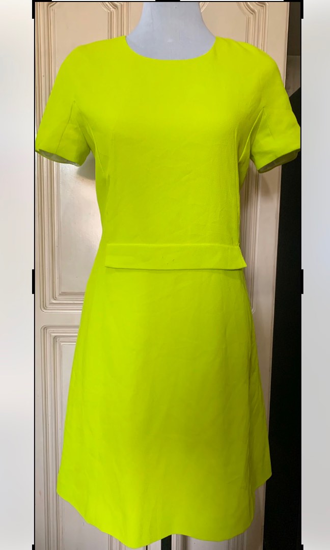 Neon Green Simple Dress, Women's Fashion, Dresses & Sets, Dresses on ...