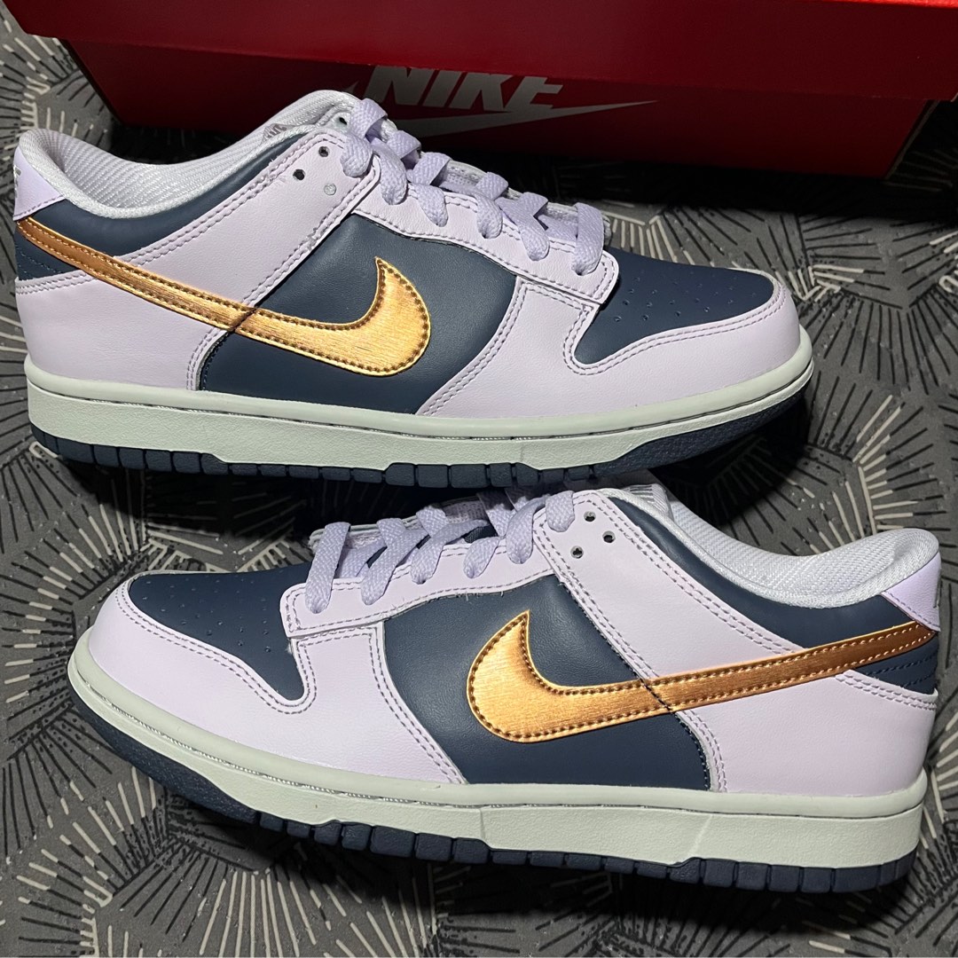 Nike Dunk Low GS Copper Swoosh, Women's Fashion, Footwear, Sneakers on ...