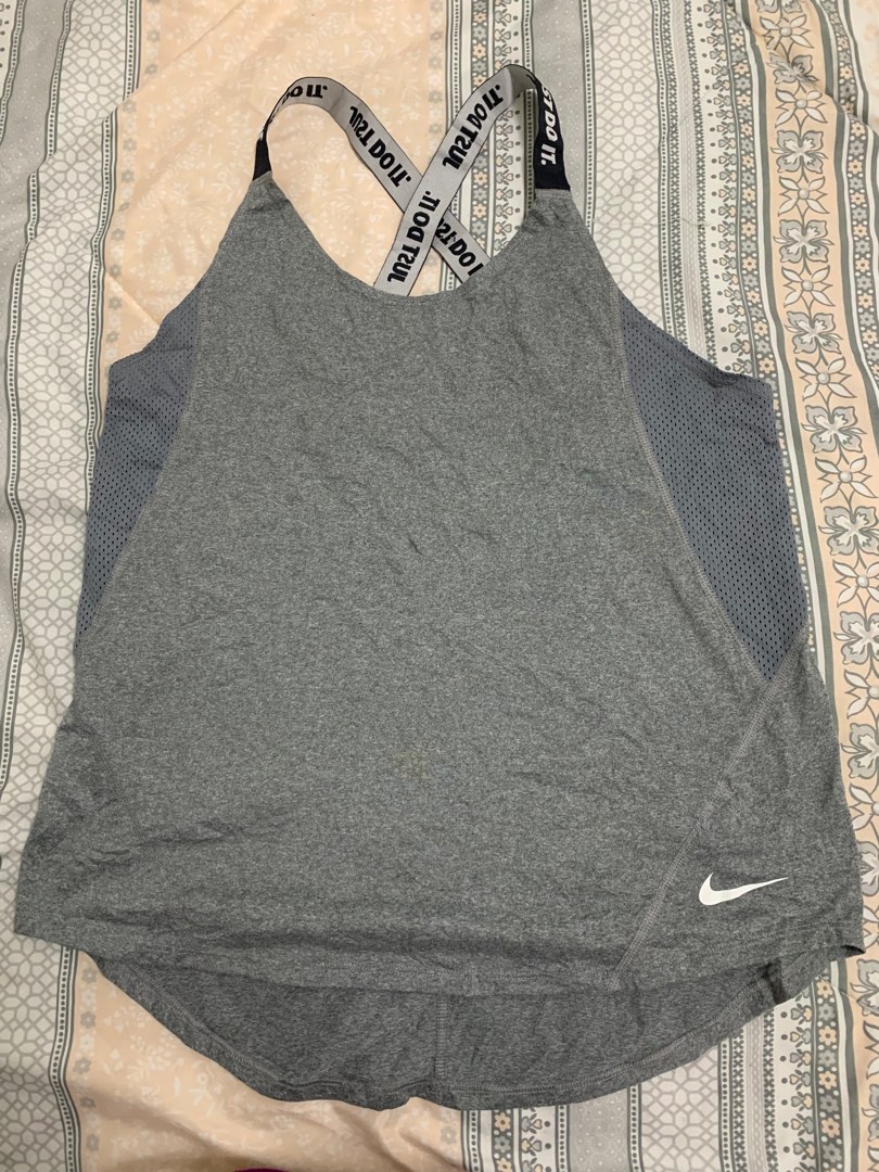 Nike Just Do it Sando, Women's Fashion, Activewear on Carousell