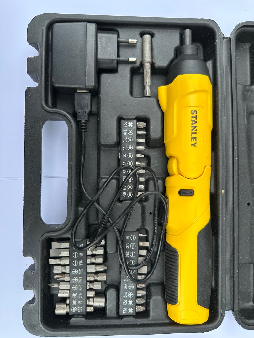 Original Stanley Cordless Screwdriver Used Liked New, Hobbies & Toys ...